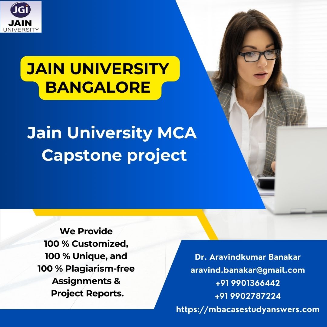 Jain University MBA Capstone Project Report Help